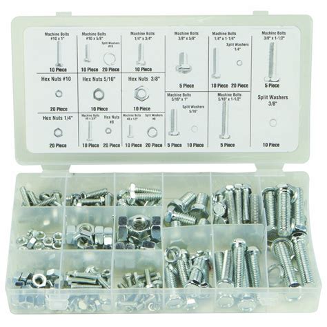 240 Piece Nut And Bolt Assortment