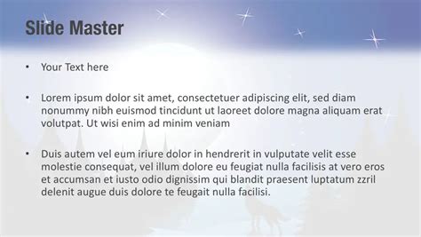 Midnight Wolf Powerpoint Templates Midnight Wolf Powerpoint