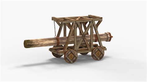 3d Medieval Battering Ram Turbosquid 2162189