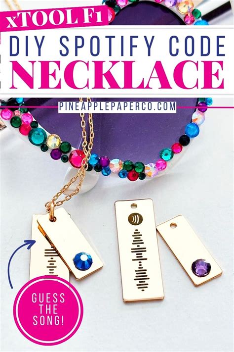 How To Make A Spotify Code Necklace With A Xtool F1 Laser Engraved