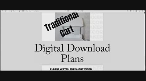 Foldable Candy Cart Digital Plans Pdf Makerdecorshop