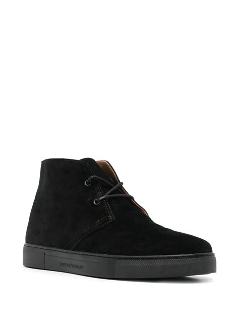 Emporio Armani Botas De Gamuza Negro Farfetch Mx