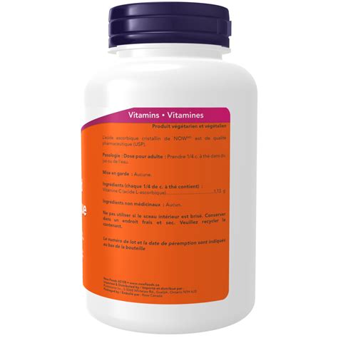 Ascorbic Acid Powder Now Foods Canada