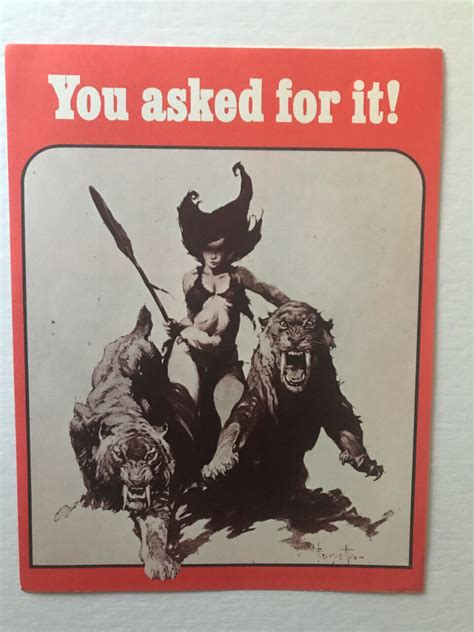 Frank Frazetta 4 Pg Handbill For Ace Tarzan Books 1973 4647798139