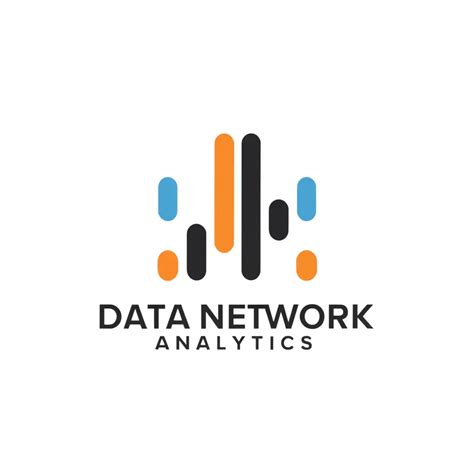 Logo Design For Data Network Analytics Chart Symbol With A Modern Touch