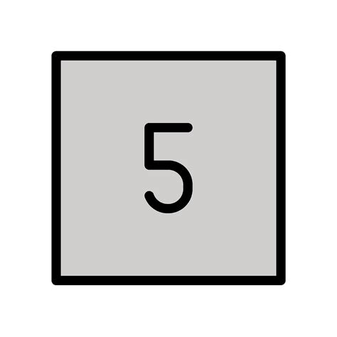 Keycap 5 Free Vector Emoji On