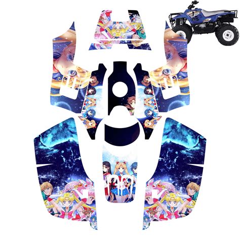 Sailor Moon Vinyl Wrap Decal Sticker For Polaris Trailboss 330 2003