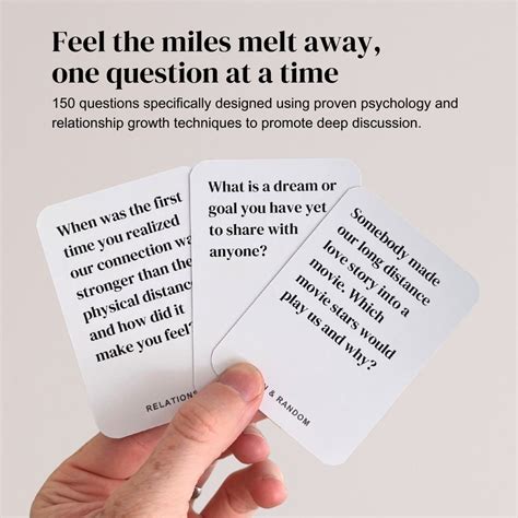 Long Distance Questions Long Distance Couples Card Game Lasting The