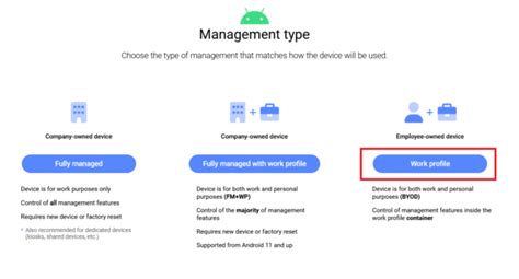Setting Up A Work Profile On Android Devices Miradore
