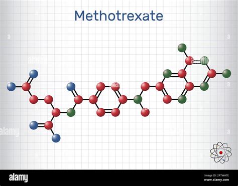 Methotrexate Mtx Molecule It Is Antineoplastic Drug Structural Chemical Formula Molecule