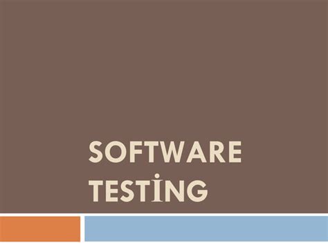 Basic Software Testing Concepts Ppt Computer Software And