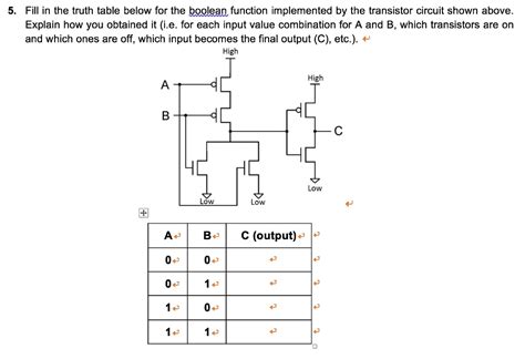 Solved Explain How 5 Fill In The Truth Table Below For The Boolean