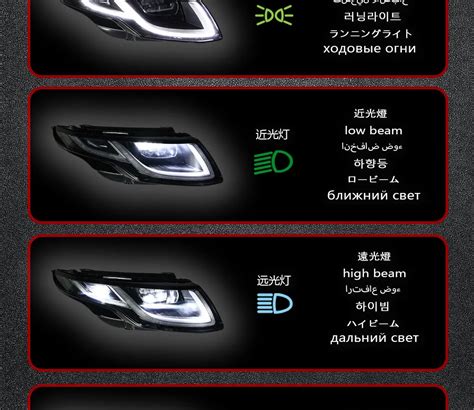 Car Lights For Range Rover Evoque 2013 2017 Dynamic Information Turn Signal Led Headlights