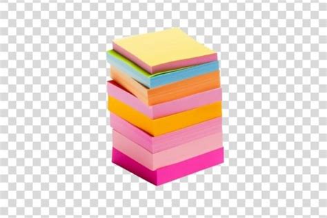 Stack Of Post Its Isolated Graphic By Whimsy Girl · Creative Fabrica