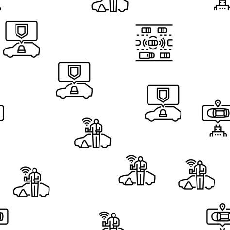 Car Self Vehicle Drive Smart Auto Vector Seamless Pattern 19000902 Vector Art At Vecteezy