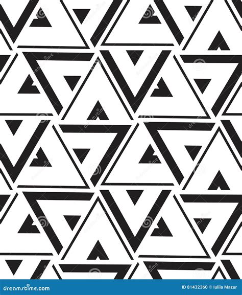 Vector Geometric Seamless Pattern Modern Triangle Texture Repe Stock
