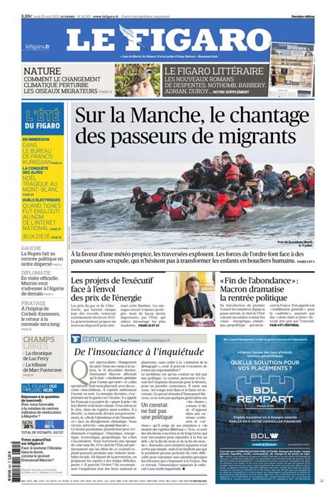 Le Figaro édition Numérique Du 25 Août 2022