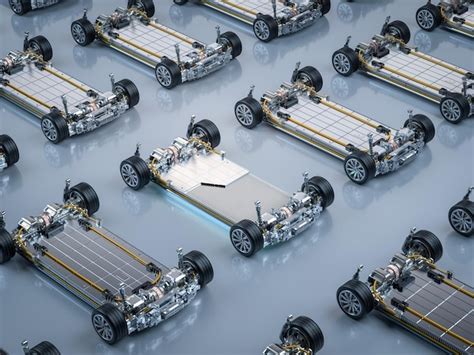 Premium Photo 3d Rendering Electric Cars Assembly Line With Pack Of