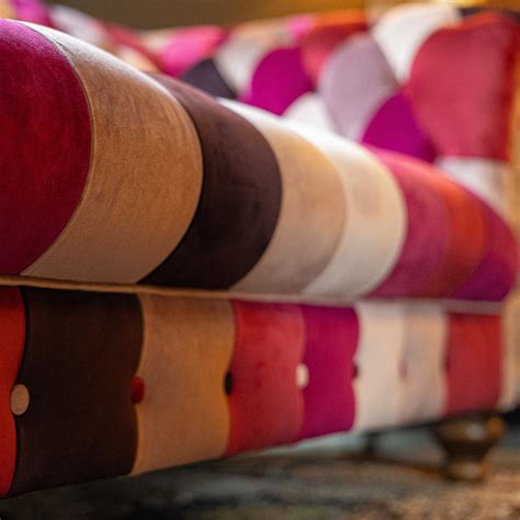 Patchwork Chesterfield 2 Seater Vintage Sofa