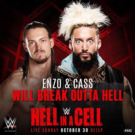 Wwe Hell In A Cell 2016 Enzo And Cass Will Break Outta Hell Wwe Wwe