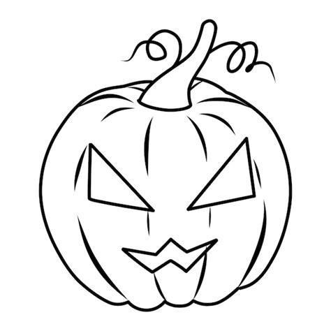 Premium Vector Halloween Pumpkin Scary Halloween Pumpkin Faces Vector
