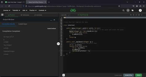 Tushar Tambatkar On Linkedin 100daysofcode Queue Geeksforgeeks
