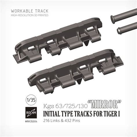Wwii German Tiger Type I Tank Symmetrical Track Set For The Very Early