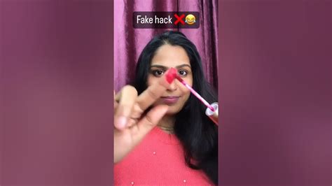 Viral Fake Hack 😱youtubeshorts Hacks Viral Lipstick Beutyhack