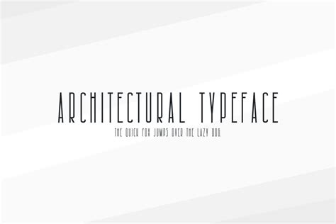 Architectural Typeface Font Download Free
