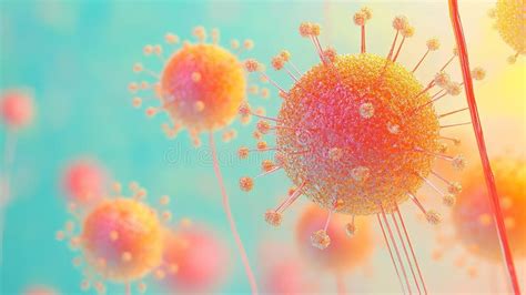 Virus Visualisation Background Corona Virus Microbiology And