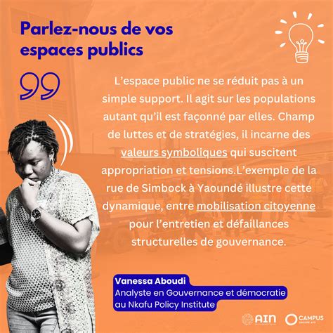 Africa Lire Et Comprendre Nos Espaces Publics Requiert Des Outils
