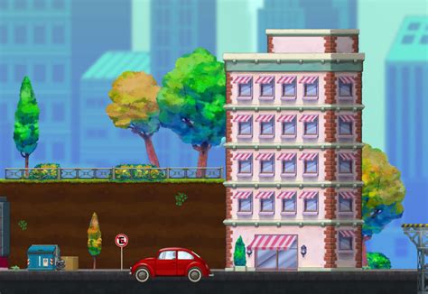 City Platformer Tileset Game Tilemaps