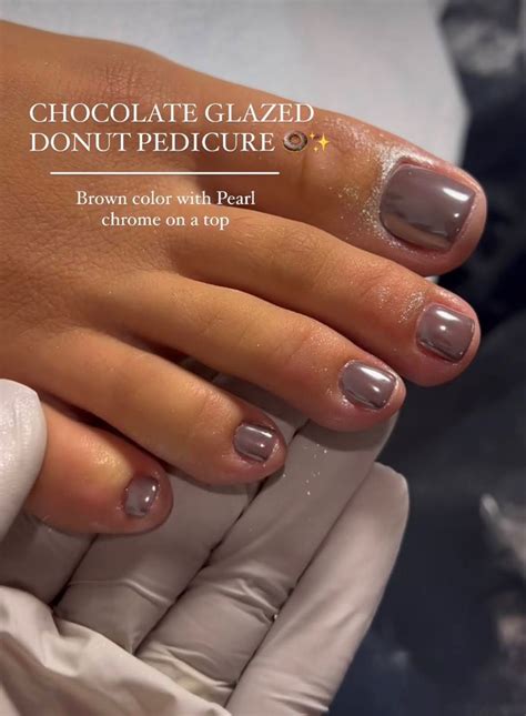 Chocolate Glazed Pedi Fall Toe Nails Toe Nails Toe Nail Color