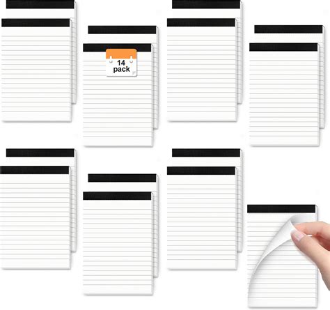 14 Pack A6 Pocket Note Pad 4 X 6 Inches Small Note Writing Pads