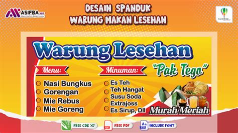 Free Download Template Desain Banner Spanduk Mmt Warung Makan Lesehan
