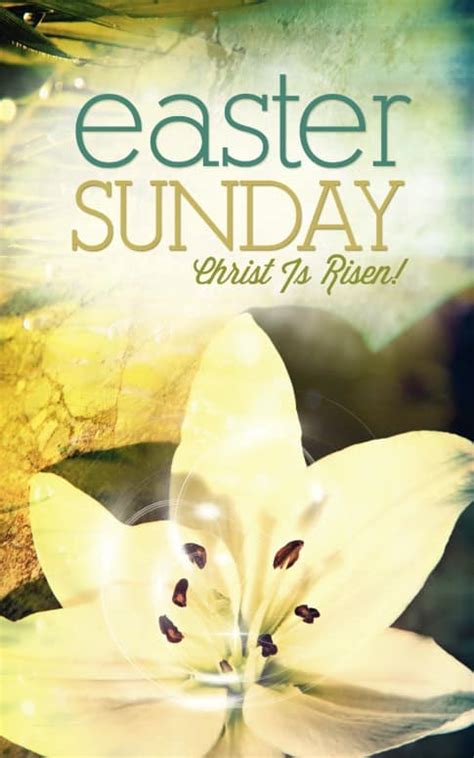 Sharefaith Media Easter Sunday Church Bulletin Design Sharefaith Media