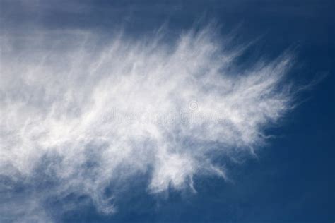 Wispy Feathery White Clouds In A Blue Sky Stock Image Image Of
