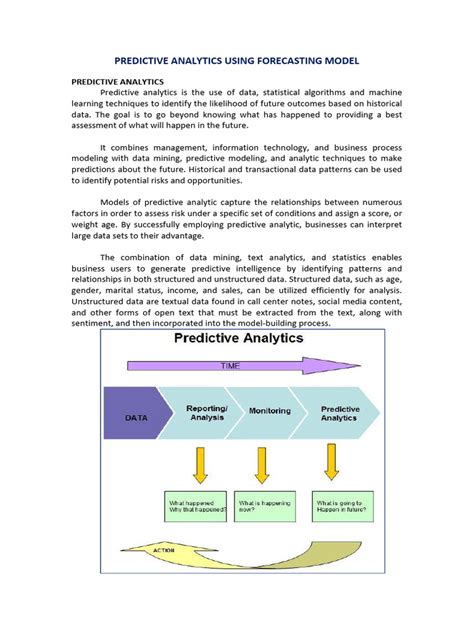 Predictive Analytics Using Forecasting Model With Laboratory Pdf