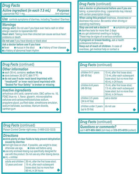 Fsa Approved Imodium A D Anti Diarrheal Oral Solution Mint 4 Fl Oz