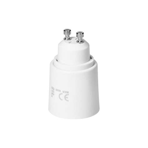 Adaptor Soclu Bec Gu10 E27 Plastic Alb