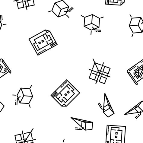 Engineer Construction Architect Vector Seamless Pattern 32516201 Vector