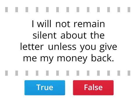 Unit 62 Conditional With Unless True Or False