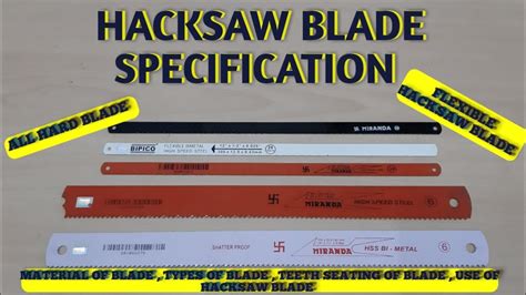 What Are The Two Types Of Hacksaw Blades At Marjorie Lockett Blog