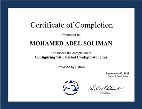 Im Happy To Share That Ive Obtained A New Certifications From Extron Mohamed Adel Soliman