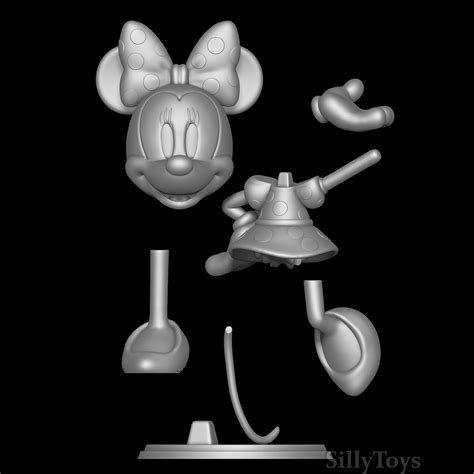 Artstation Minnie Mouse 3d Print Model Resources