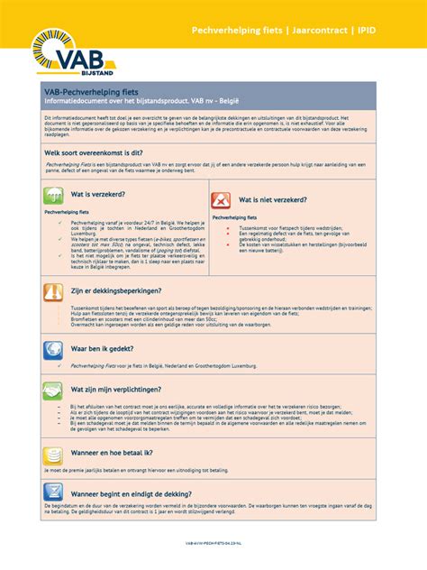 Pechverhelping Fiets Jaar 0423 Nl Ipid Pdf