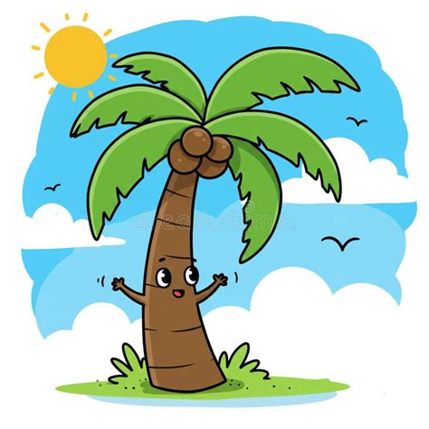 Animated Palm Tree Cartoon Palm Tree Images Free Download On Freepik