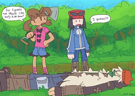 Pokemon Calem And Shauna Pokémon X And Y Together With Shauna