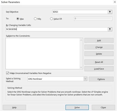 Optimization With Excel Solver Advanced Excel Tutorial