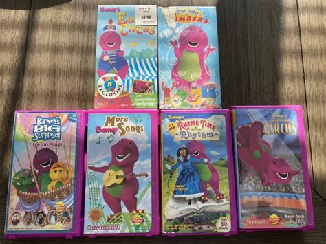 Lot Barney Vhs Barney S Exercise Circus Everyone Is Special Barney S My Xxx Hot Girl